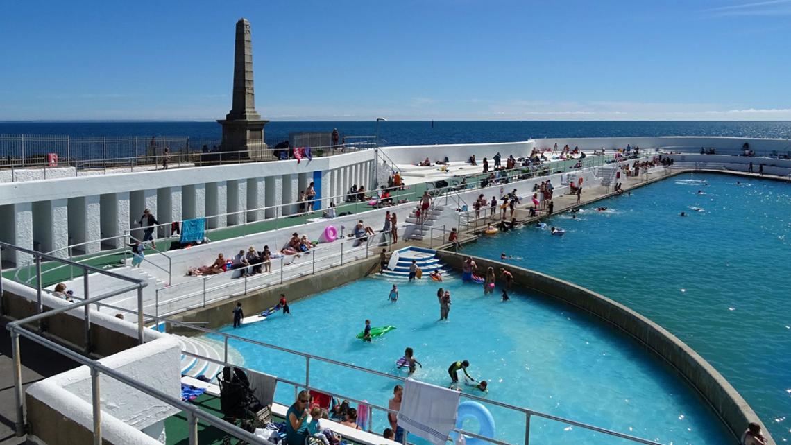The baby pool and main pool | Jubilee Pool Stories